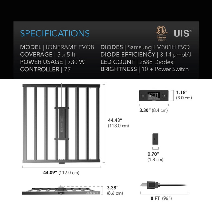 AC Infinity 730w IONFRAME EVO8